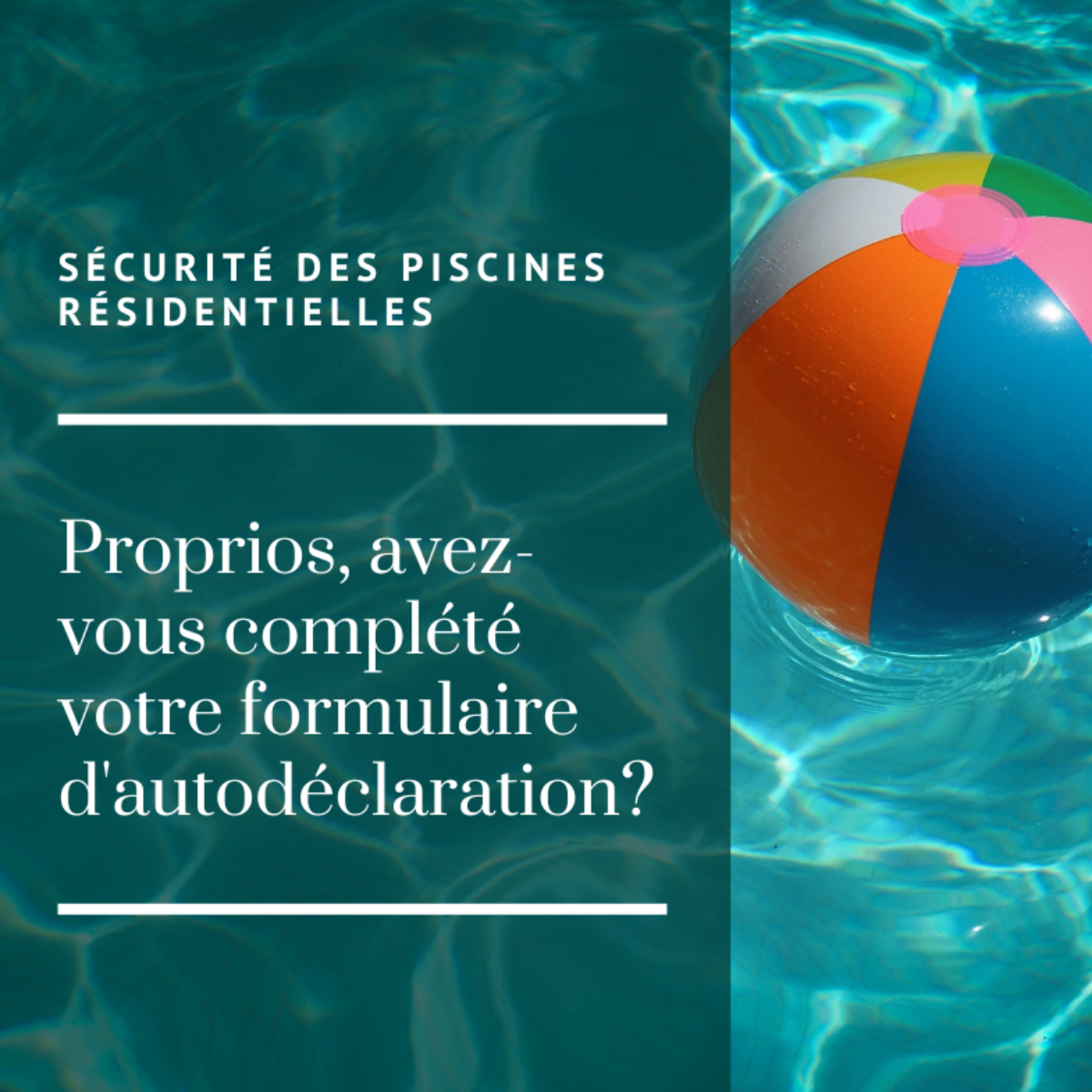 Votre piscine est-elle conforme ? - Municipalité de Saint-Bernard